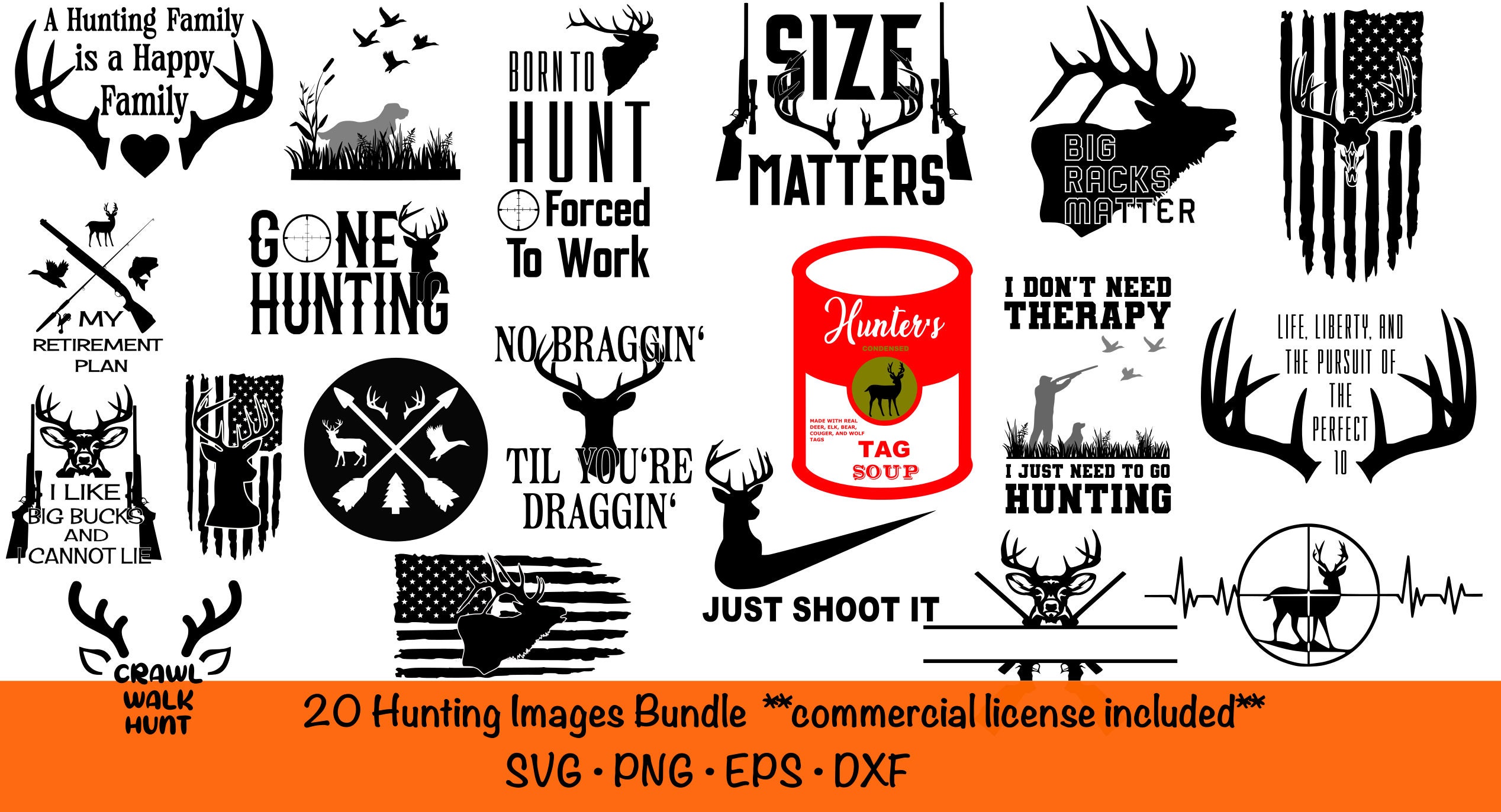 Funny Hunting SVG Bundle / Cut File / Commercial Use / Instant Download ...