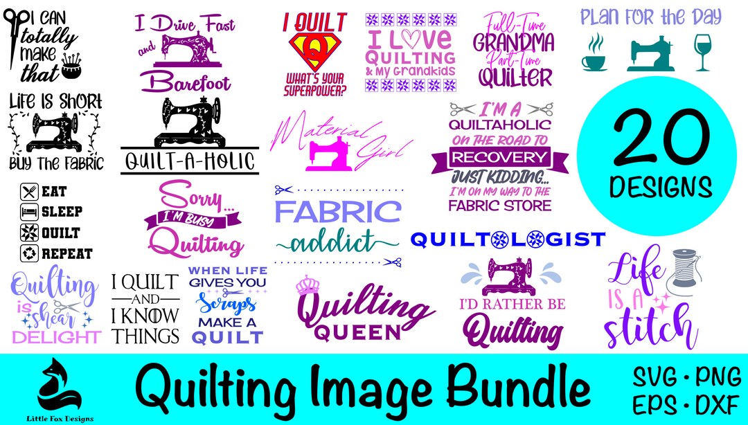 Quilting SVG Design Bundle | 20 Designs (commercial Use) - Etsy