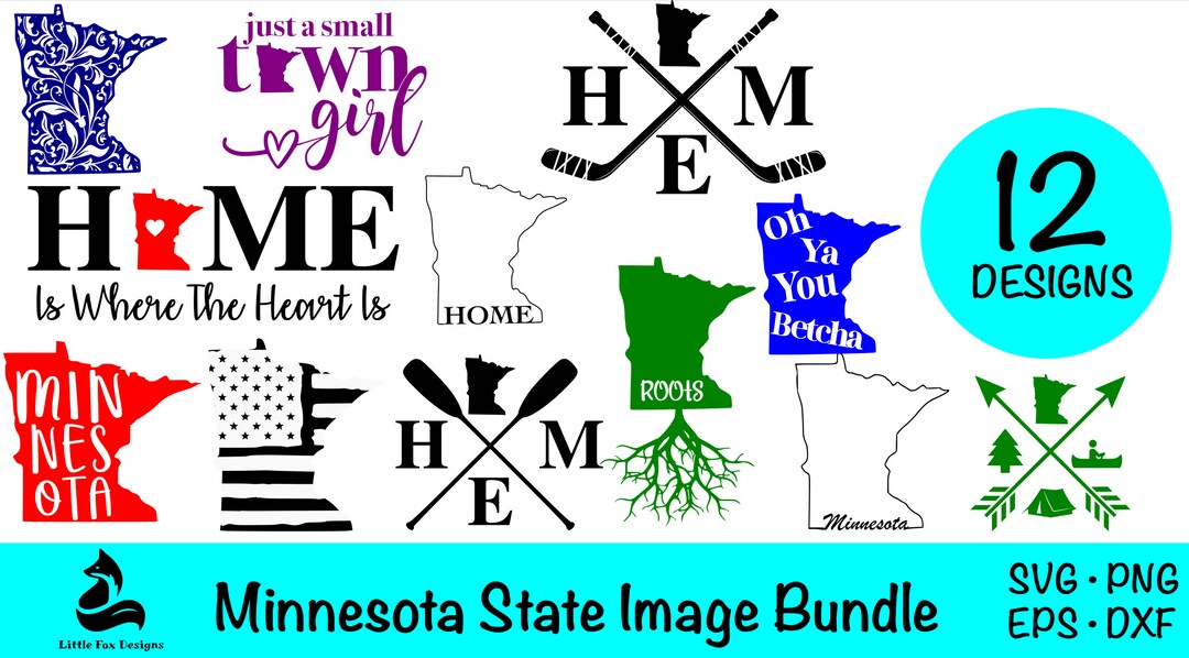 Minnesota State SVG / Cut File / Cricut / Clip Art / Commercial Use ...