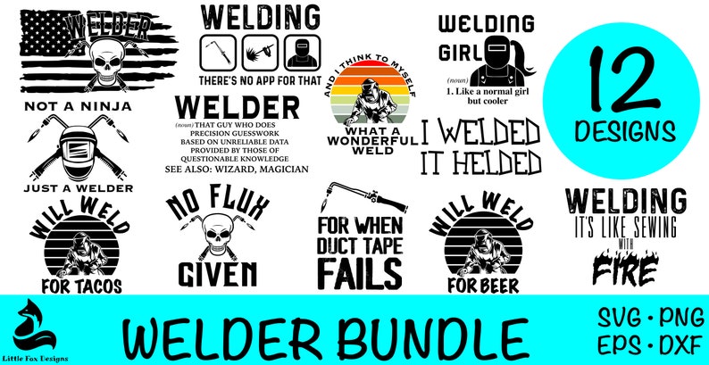Welder Bundle / Welding Bundle / for Cricut / SVG Eps Png Dxf / Clip ...