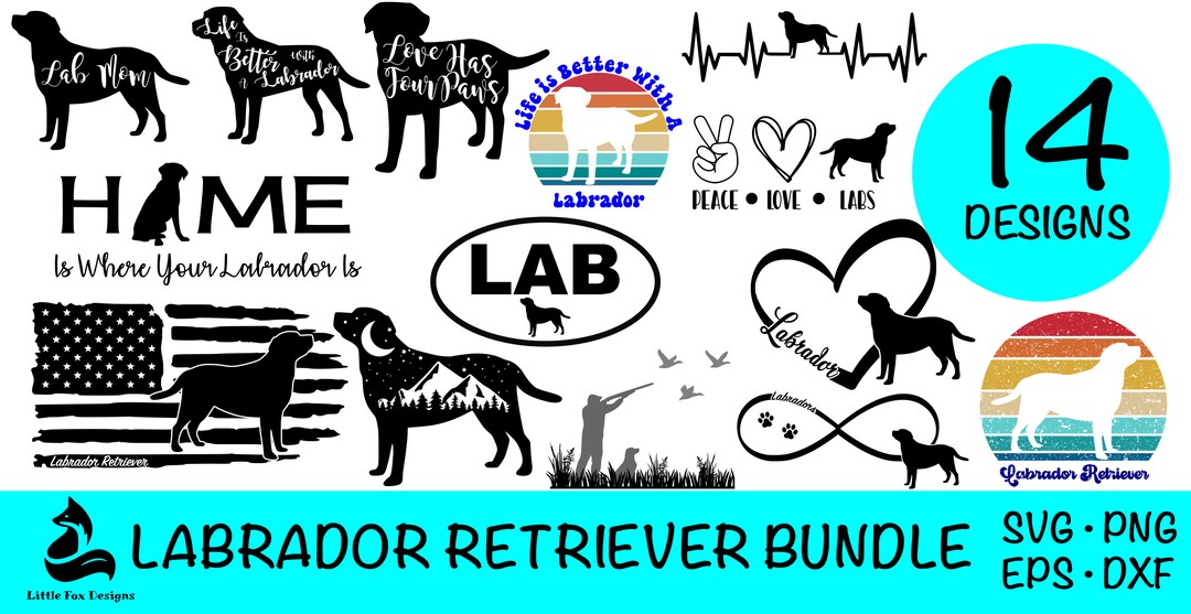 Labrador Retriever Dog SVG Bundle / Lab Clipart/ Cut File/ Cricut ...