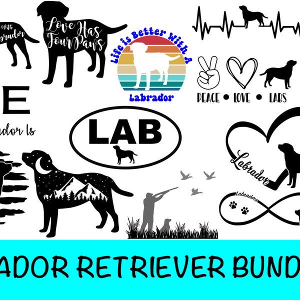 Black Lab Svg - Etsy