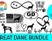 13 Great Dane Images SVG Bundle / Dane Clipart/ Cut File/ - Etsy