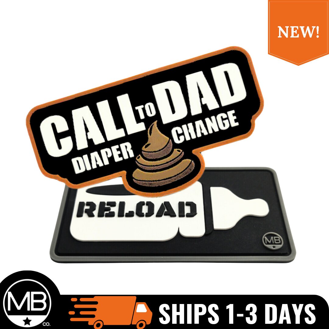 BABY BOTTLE RELOAD - Tactical Baby Diaper Bag Pvc Patch. Bonus Patch ...