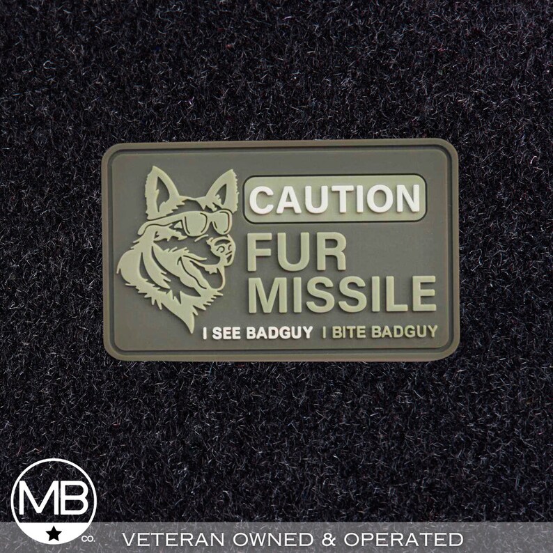 Caution Fur Missile Patch - Etsy