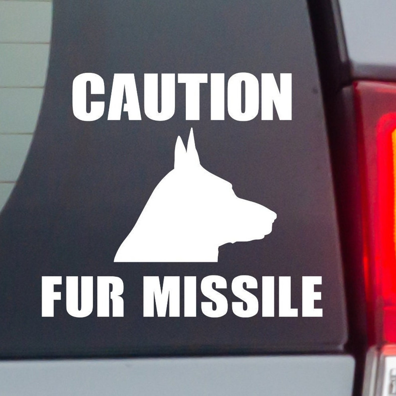 Caution Fur Missile Car Police K9 Decal - Etsy