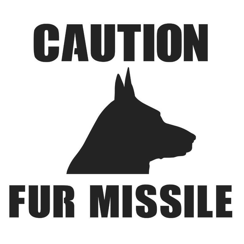 Caution Fur Missile Car Police K9 Decal - Etsy