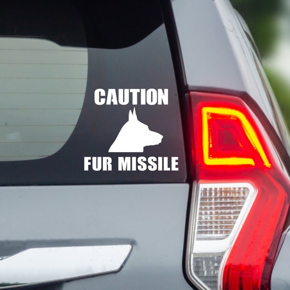 Caution Fur Missile Car Police K9 Decal - Etsy