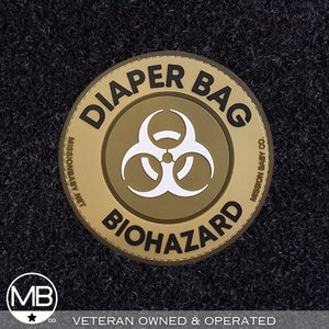 Tactical Diaper Bag Biohazard PVC Tactical Morale Patch | Funny and ...