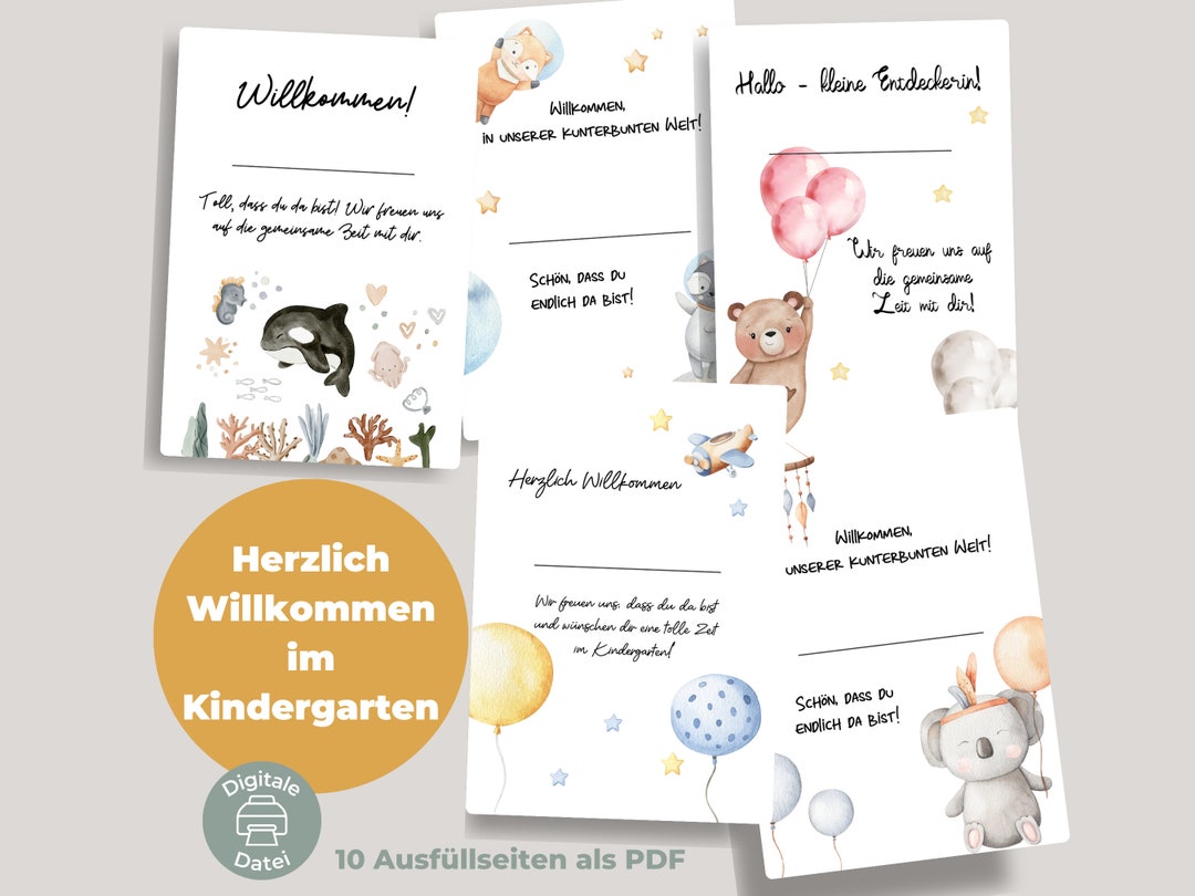PDF Welcome to Kindergarten | First Day - Kindergarten Child | Kita ...
