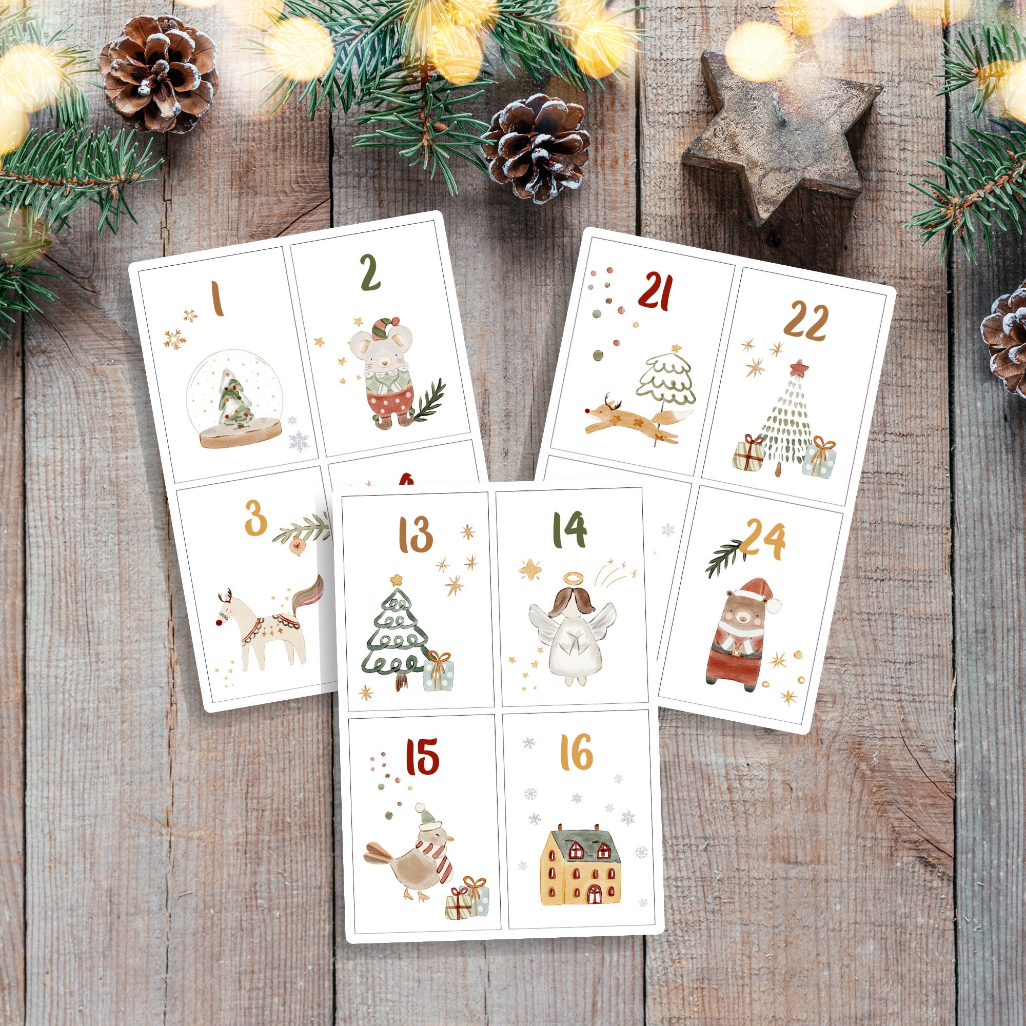 PDF Advent Calendar for Children to Print Out | DIY Calendar | Make and ...