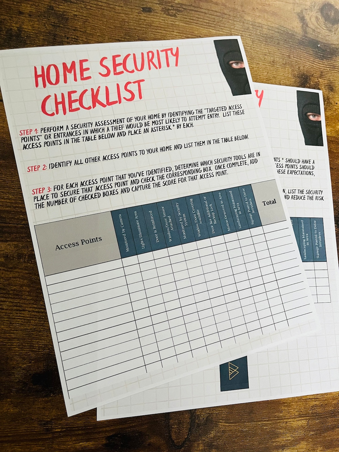 Home Security Checklist - Etsy