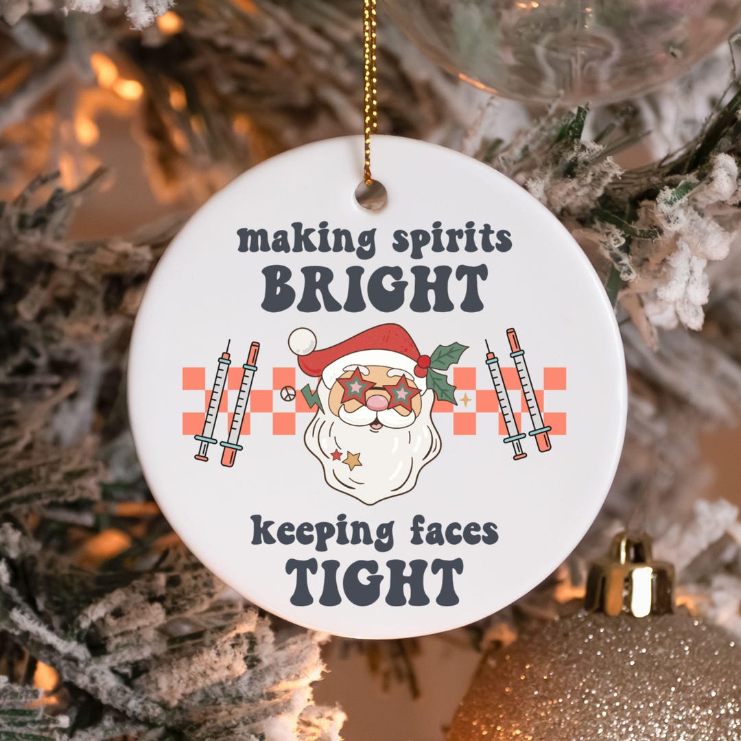 Christmas Botox Ornament,aesthetic Nurse Injector Ornament,xmas Filler ...