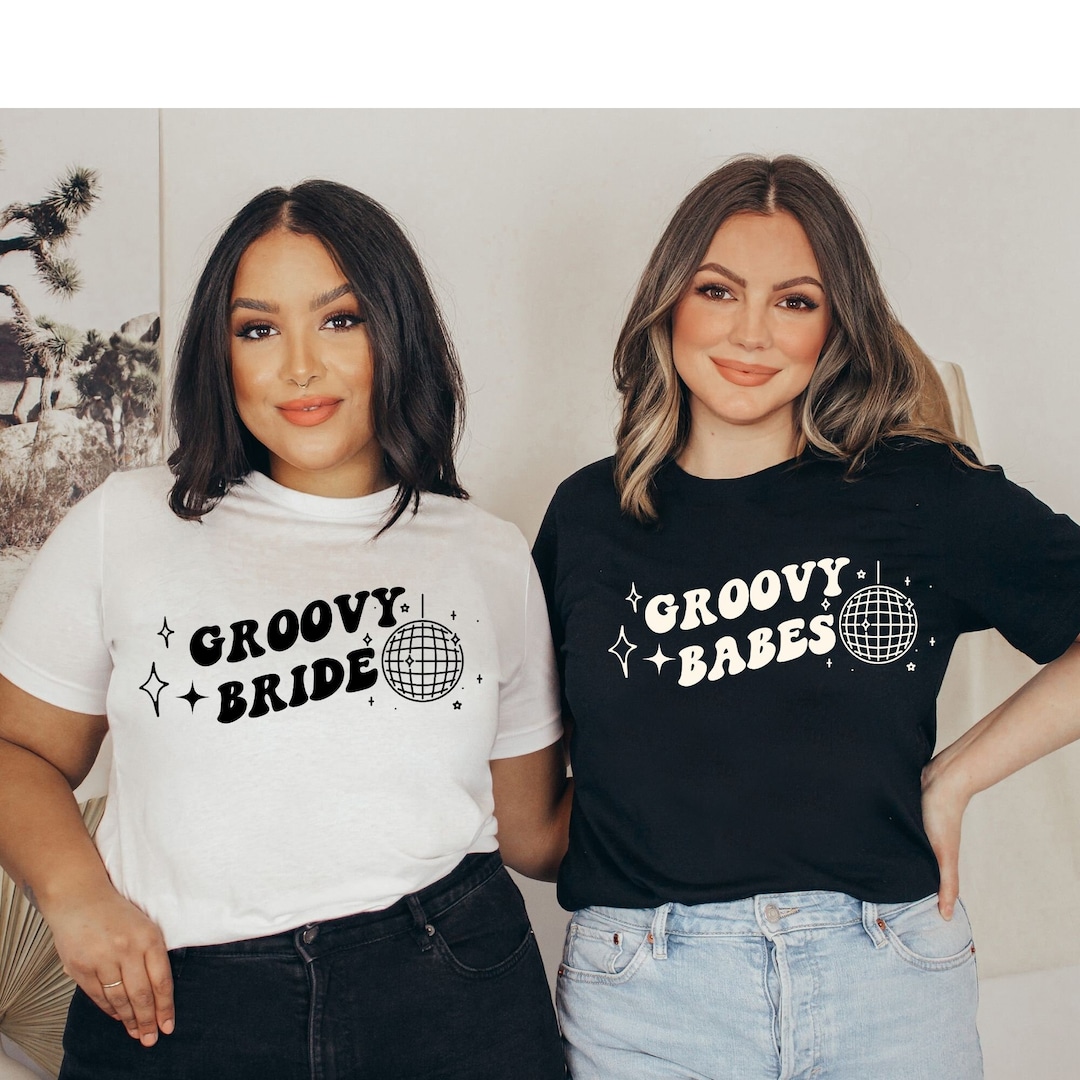Groovy Bachelorette Shirts,70s Themed Bach Party Tshirts,groovy Bride ...