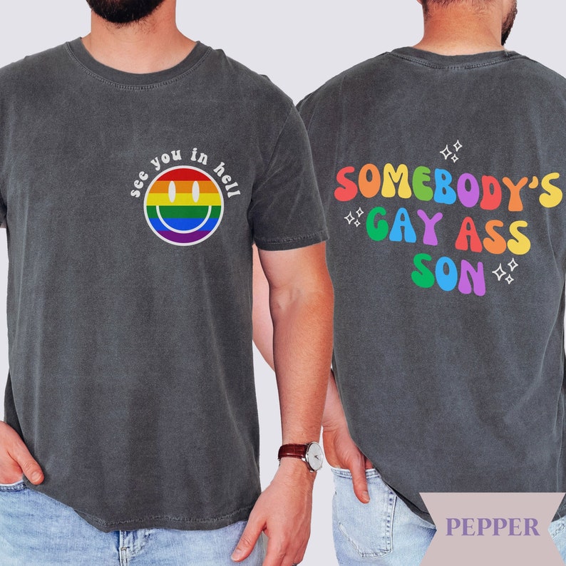 See You in Hell Shirt,rainbow Pride Shirt,funny LGBT Pride Merch,gay ...