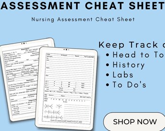 Printable & Editable Nursing Assessment Patient Chart Report - Etsy