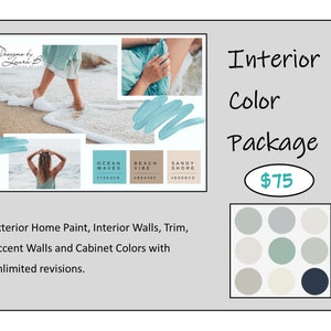 Exterior Interior Online E-design Paint Color Package - Etsy