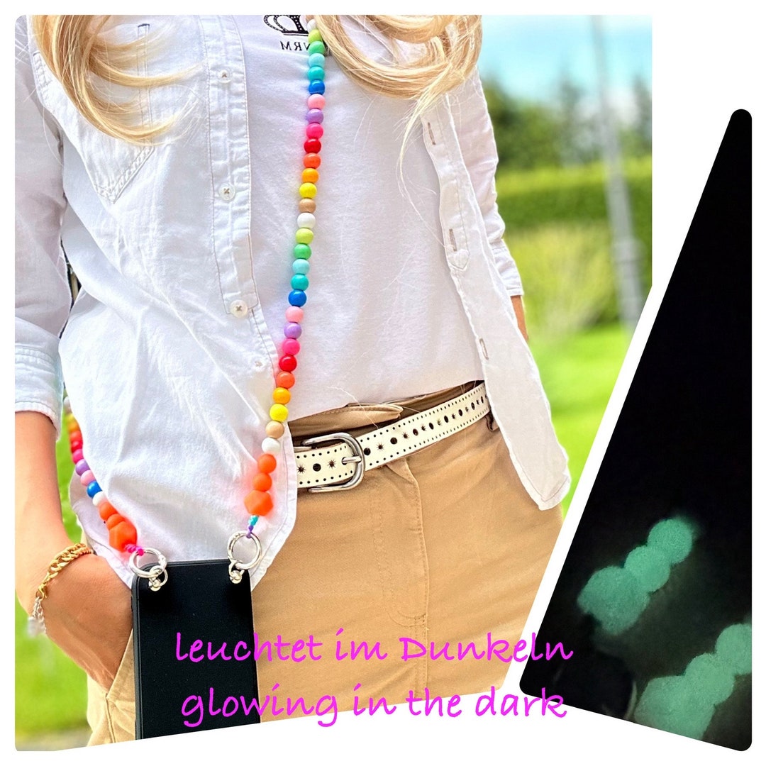 Boho Crossbody Cell Phone Chain Cell Phone Strap Keychain Beaded Chain ...