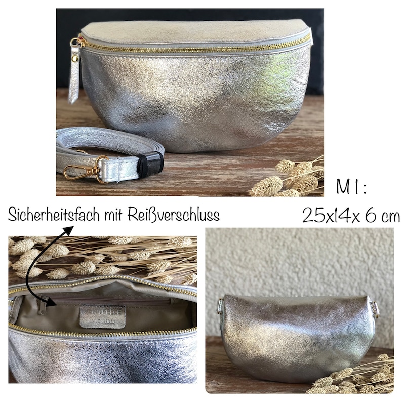 Metallic Fanny Pack, Belt Bag, Crossbody Bag, Shoulder Bag With Gold ...