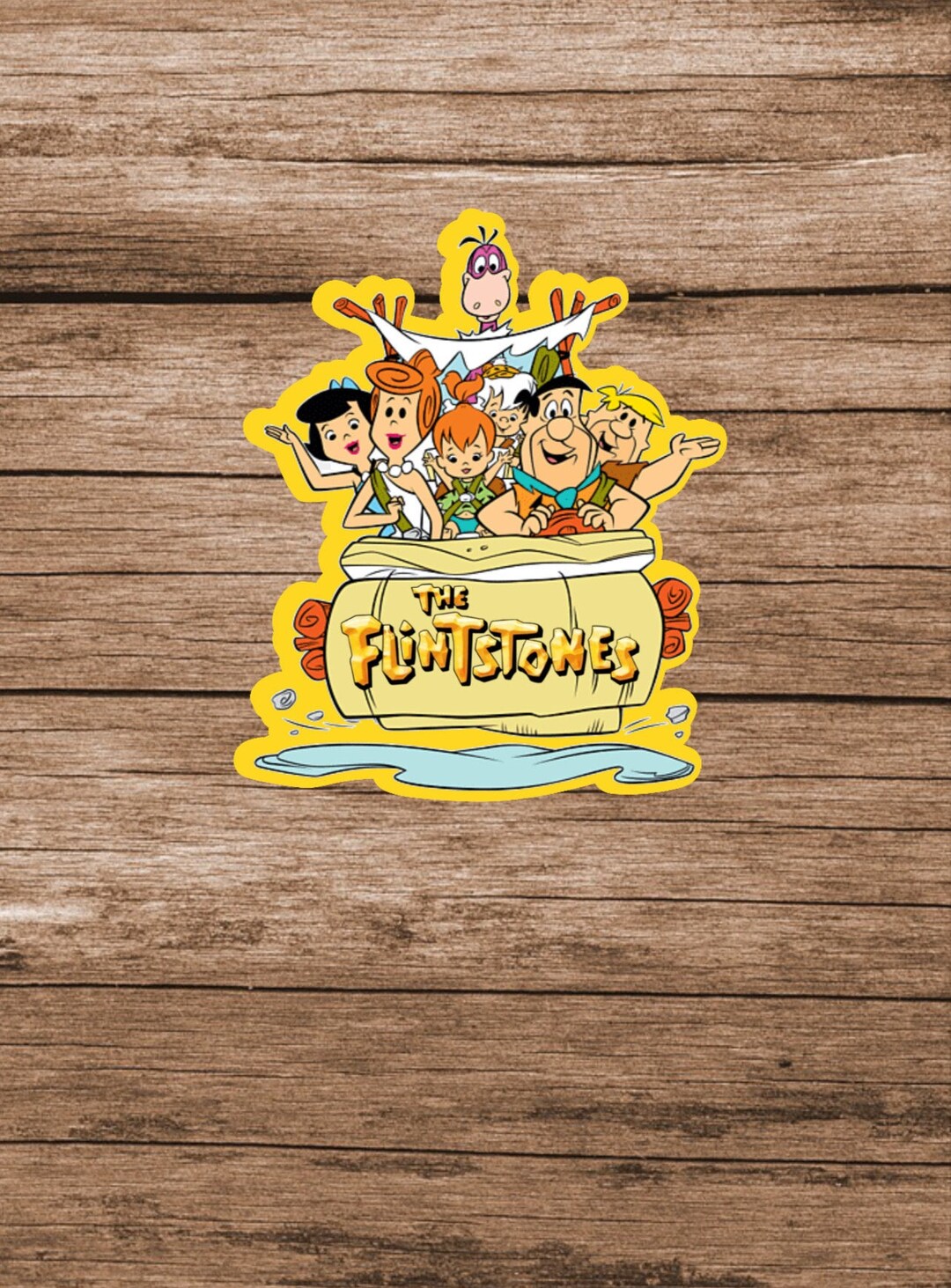 The Flintstones Sticker click to Explore Size Options Laminated ...