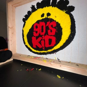 Handmade 90s Kid Tufted Rug - Etsy