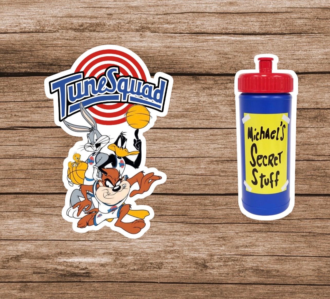 Tune Squad & Michael's Secret Stuff Stickers - Space Jam Waterproof ...