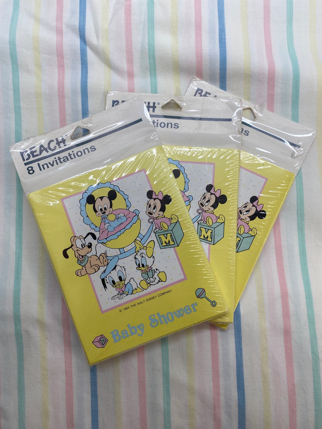 Vintage Disney Baby Invitations - Etsy