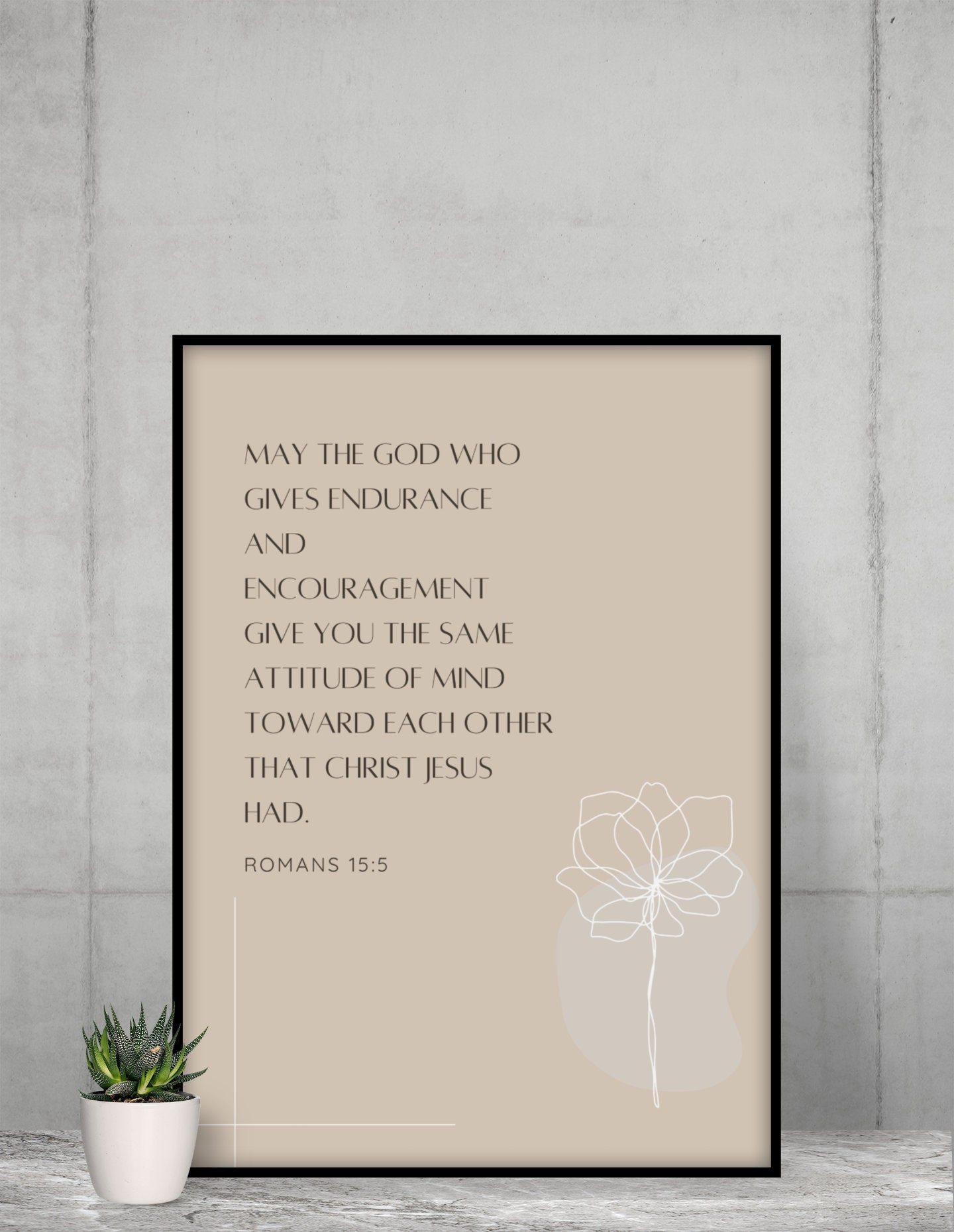 Inspirational Bible Verse Art Print Digital Download Instant - Etsy