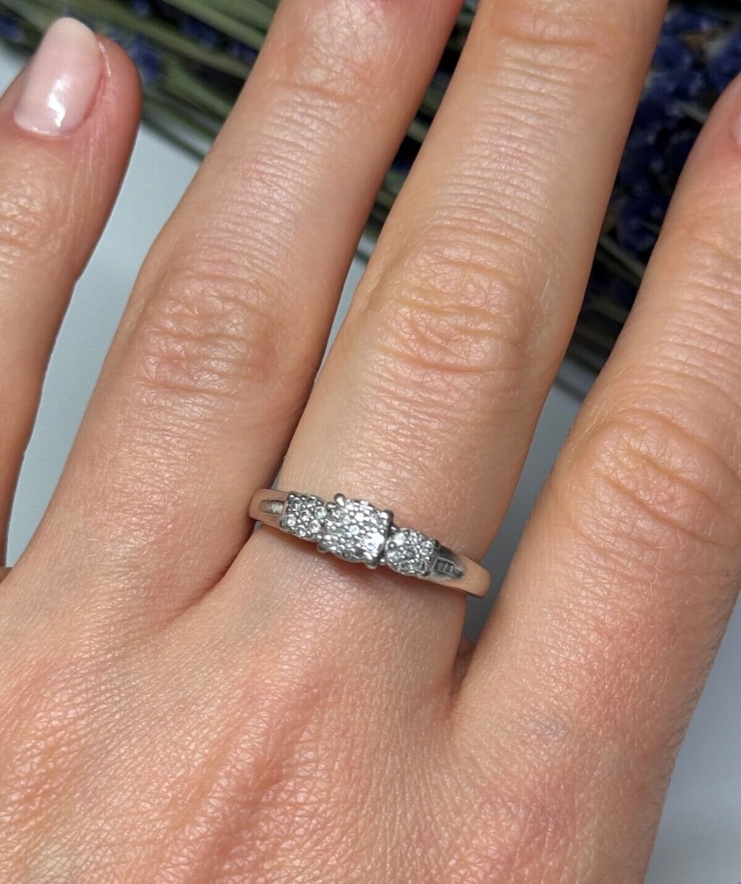 JTW 925 Sterling Silver Sapphire Ring Size 7 - Etsy