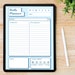 Blue Daily Planner - Etsy