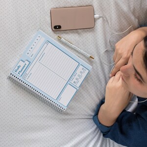 Blue Daily Planner - Etsy