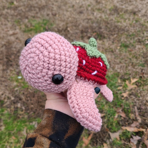 Strawberry Sea Turtle Lemon Sea Turtle Pink and Yellow - Etsy