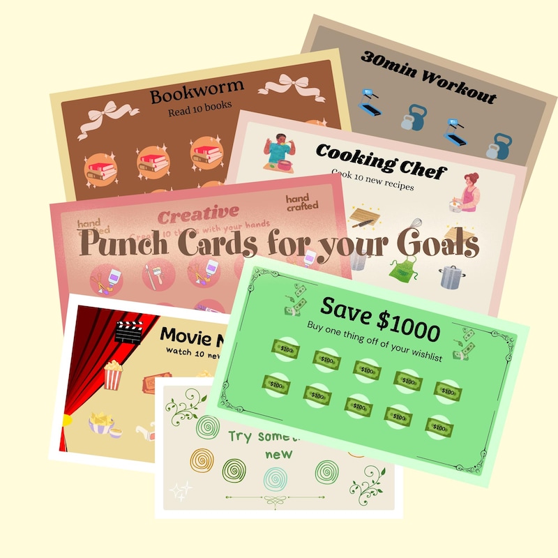 Punch Cards 2026 - Etsy