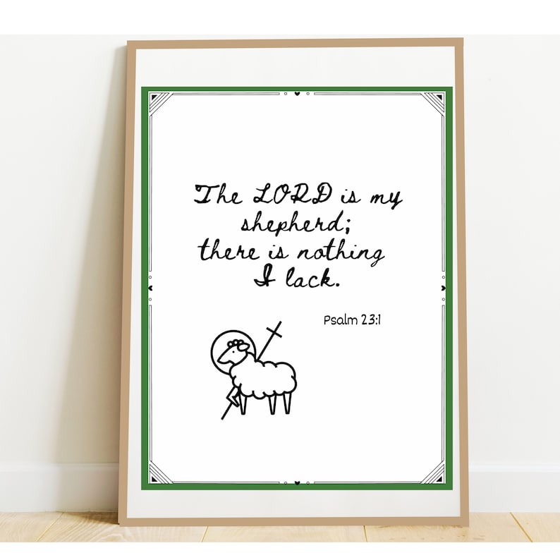 Psalm 23 + Other Prayer Cards | Catechesis of the Good Shepherd | CGS ...