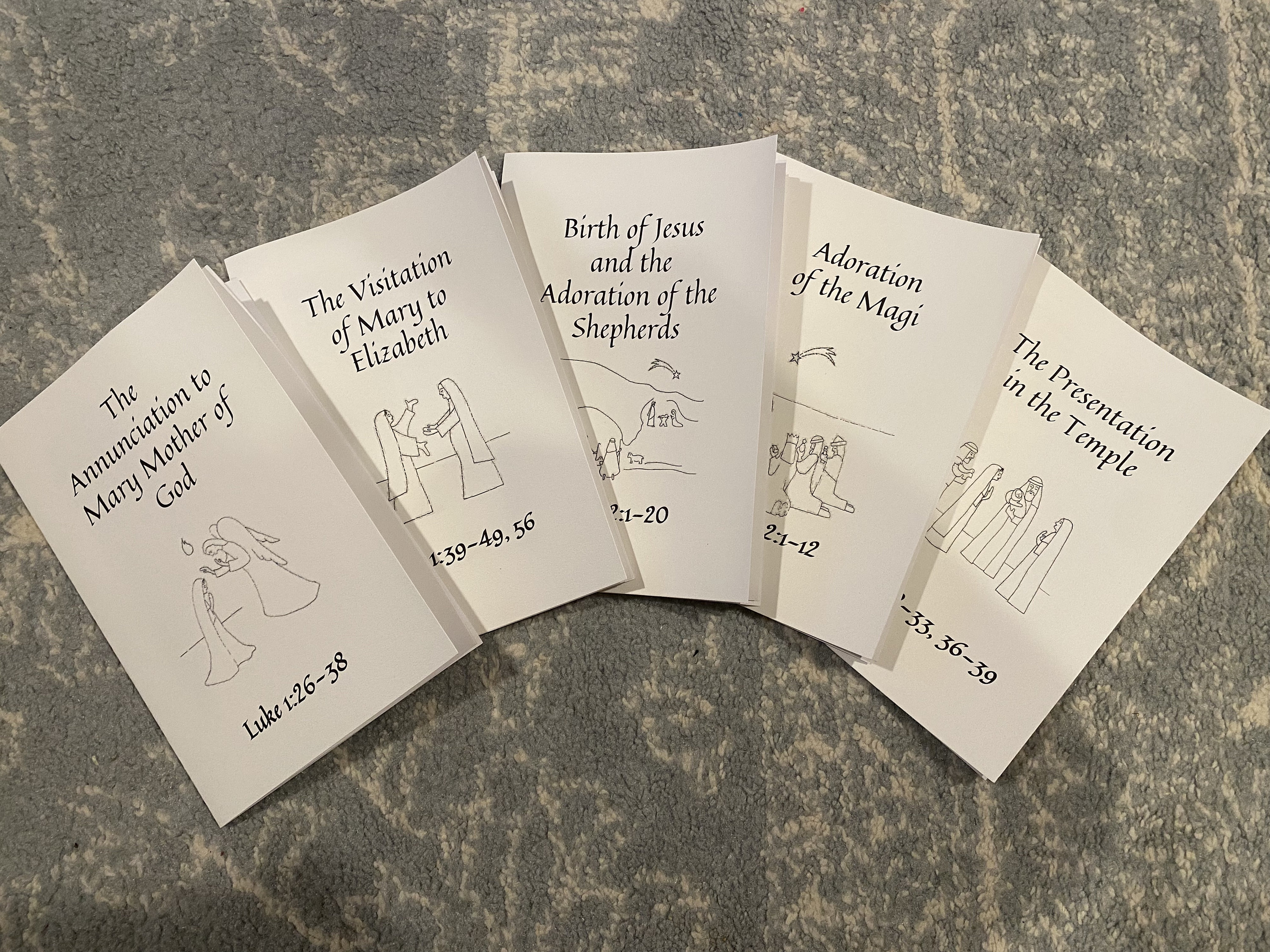 Infancy Narratives Cgs Scripture Booklets Annunciation Visitation Magi
