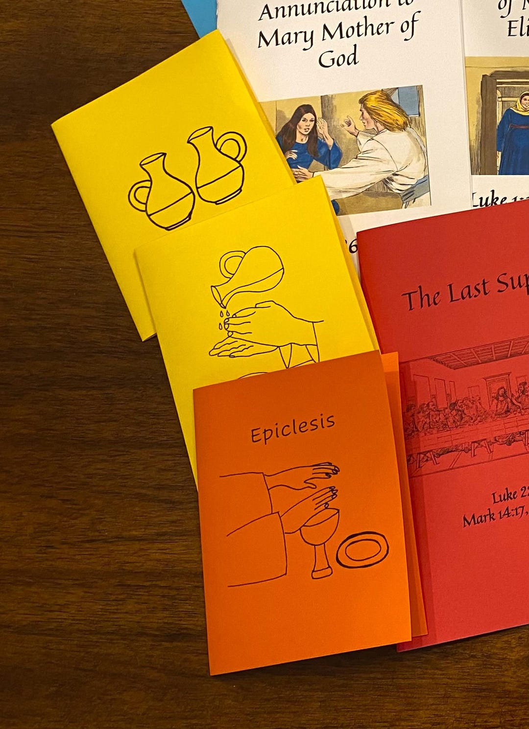 Gestures Booklets | Level 1 CGS | Atrium | Lavabo | Offering | Sign of ...