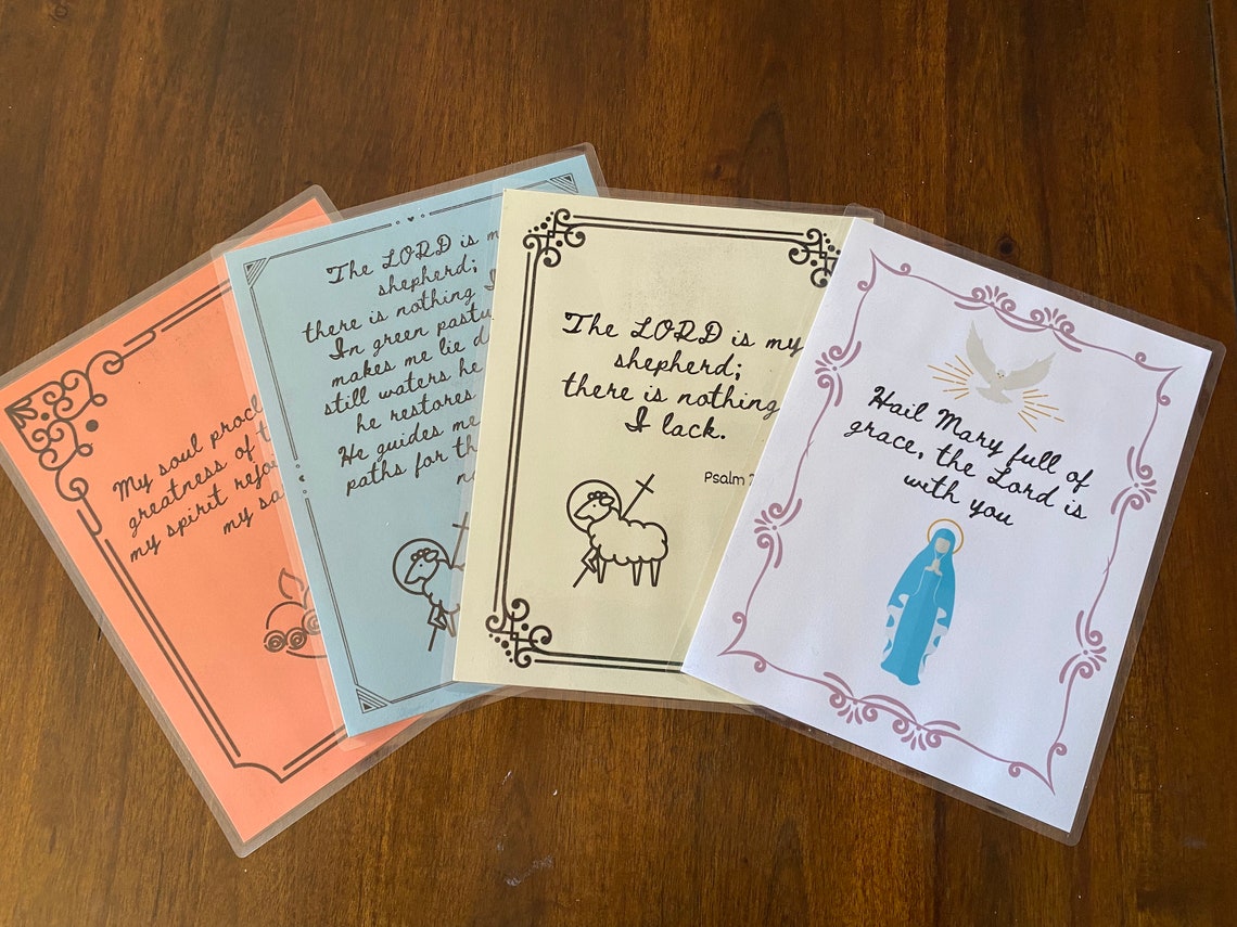 Psalm 23 + Other Prayer Cards | Catechesis of the Good Shepherd | CGS ...