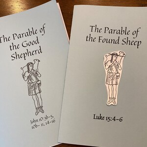 Parable of the Good Shepherd and Found Sheep CGS Scripture Booklets ...