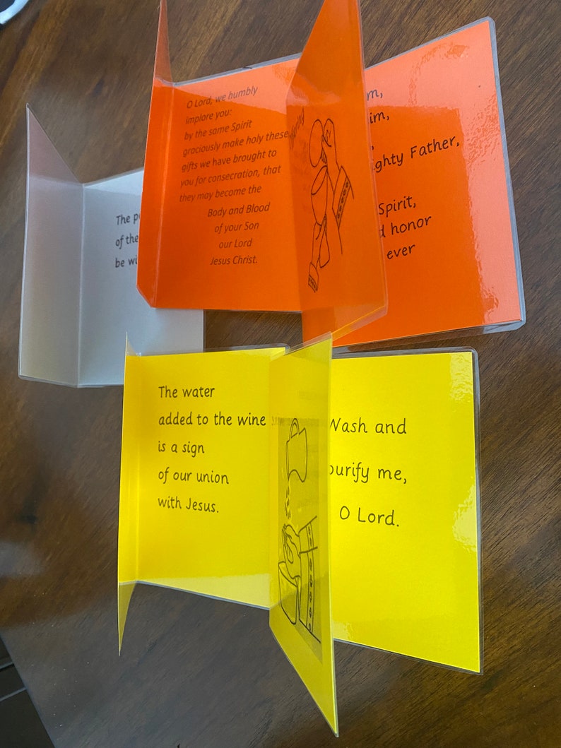 Gestures Booklets | Level 1 CGS | Atrium | Lavabo | Offering | Sign of ...