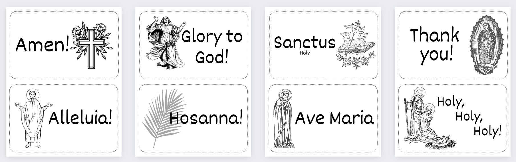 Praise Prayer Cards | Catechesis of the Good Shepherd | Level 1 Atrium ...