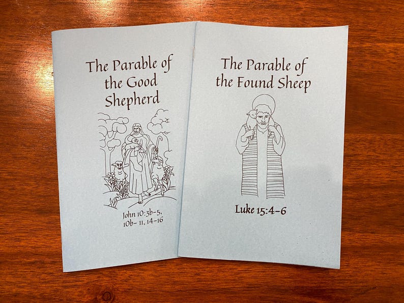 Parable of the Good Shepherd and Found Sheep | CGS Scripture Booklets ...