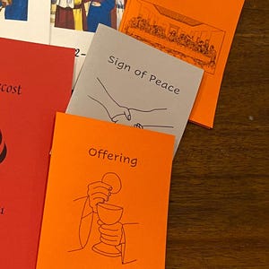 Gestures Booklets | Level 1 CGS | Atrium | Lavabo | Offering | Sign of ...