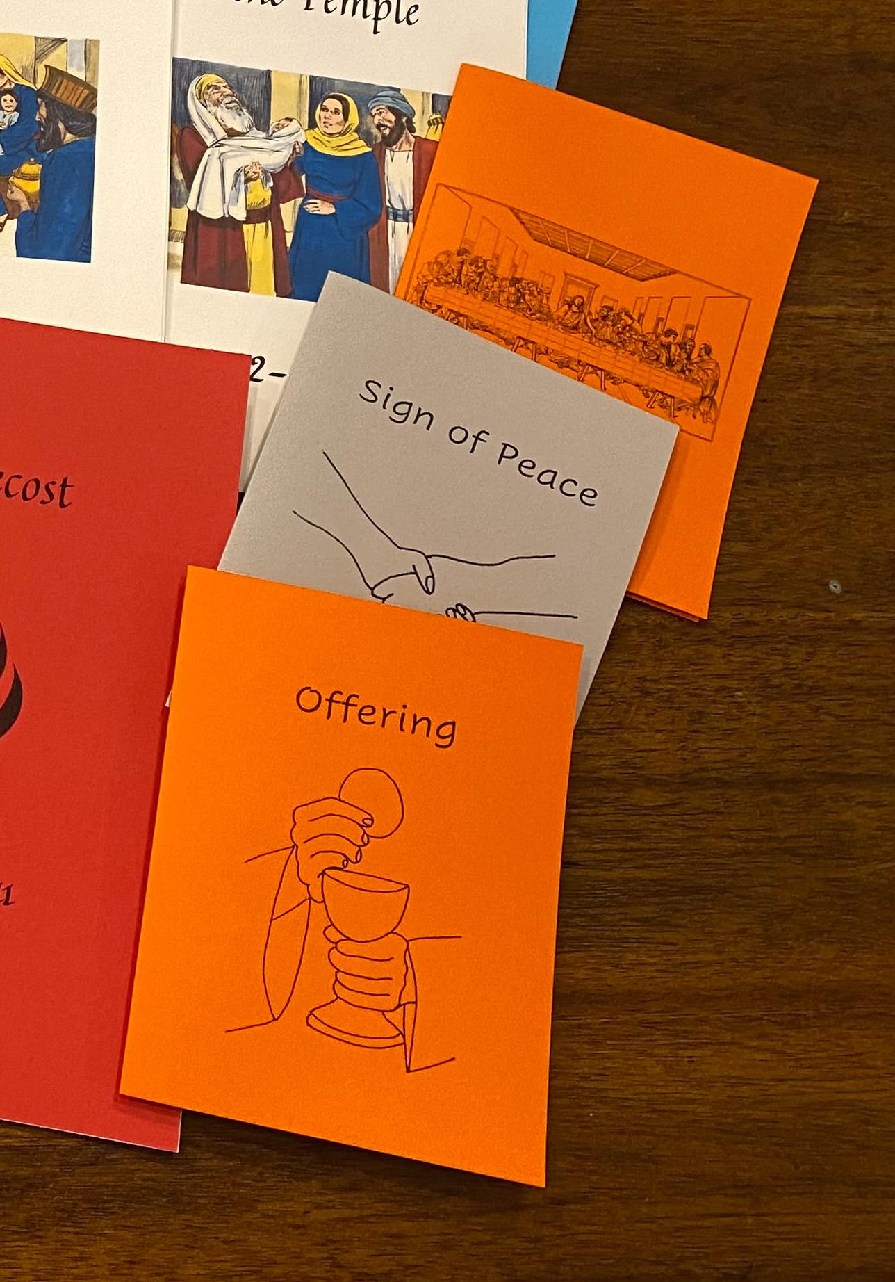 Gestures Booklets | Level 1 CGS | Atrium | Lavabo | Offering | Sign of ...