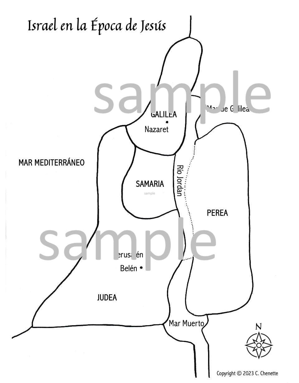Mapa De Israel En La Época De Jesús | CGS | Homeschool | Christian ...