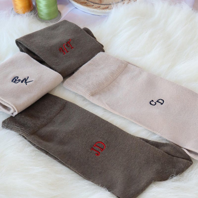 Embroidered Socks - Etsy