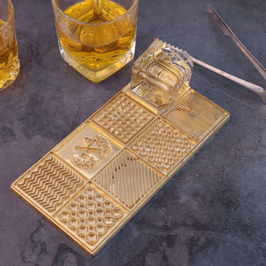Ice Cube Tray for Bar, Custom Ice Cube Plate, Brass Mold for Ice ...