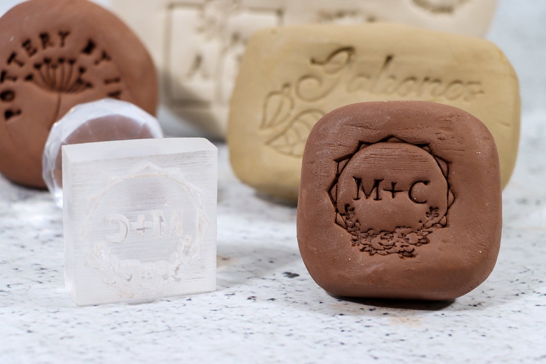 Personalized Pottery Stamp Custom Acrylic Stamp for Soap/ - Etsy