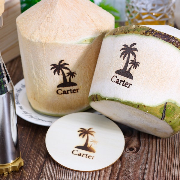 Coconut Stamp - Etsy