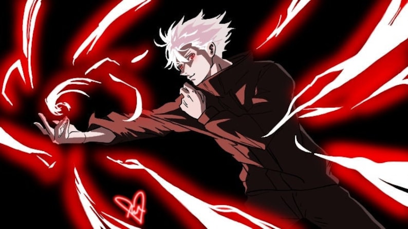 Red Gojo Poster - Etsy