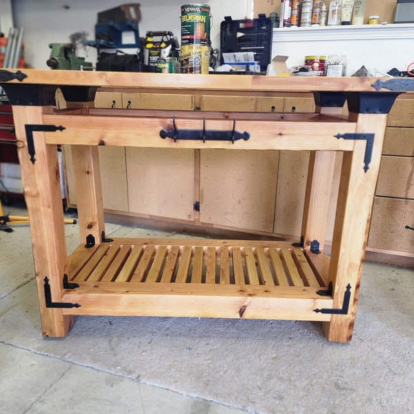 Butcher Block Table - Etsy